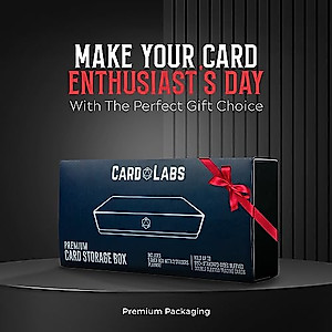 Premium Trading Card Game Deck Storage Box with 5 Deck Box, 1 Playmat, 10 Dividers, Holds 1200+ Cards, Tcg/Mtg Deck Box/YugiOh Deck Box/Pokemon Deck Box/Baseball Card Storage, PU Leather (Black)