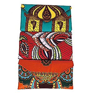 African Kente Print Clutch Purse Fabric Women Fashion Hand Bag for Women Hand Bag
