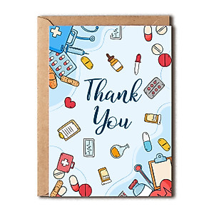 NTVShop Funny Medical Card - Doctor's Day Occasion - Thank You Card For Nurse - Gift For Doctor Nurse