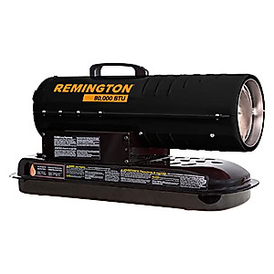 Remington 80,000 BTU Kerosene Forced Air Heater with Thermostat