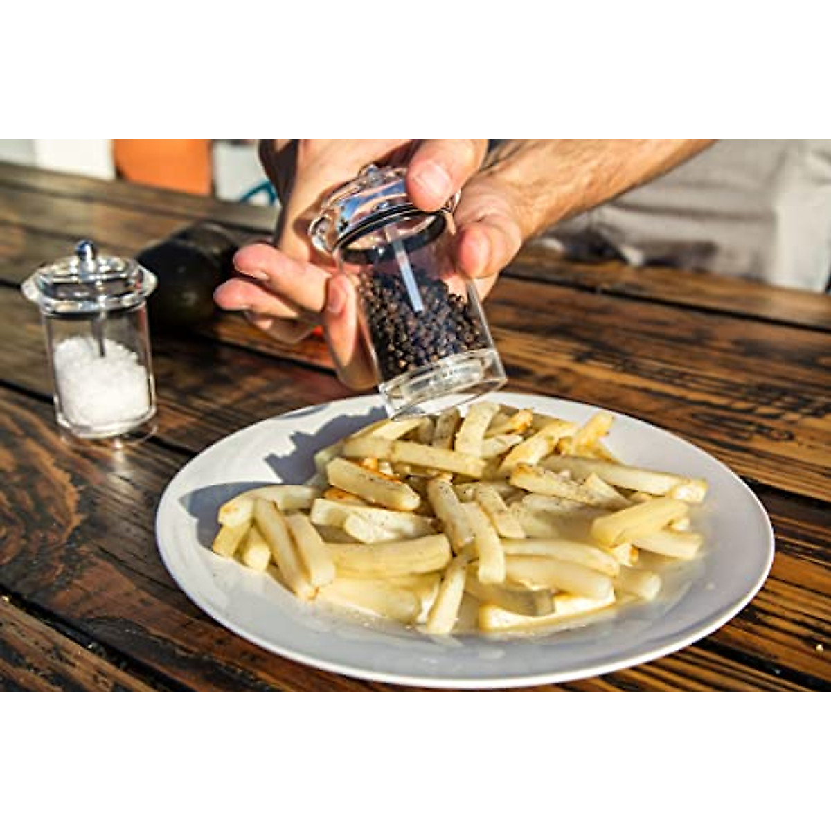 Cole & Mason H83001P Solo Clear Pepper Mill, Precision+, Acrylic, 114 mm, Single, Includes 1 x Pepper Grinder