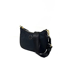 Tory Burch Nylon Web Mini Hobo in Black