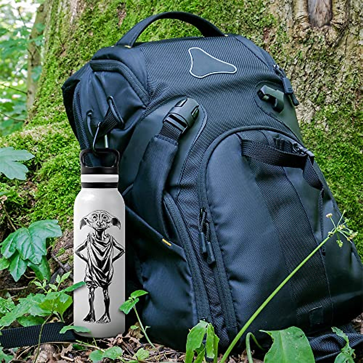 Harry Potter OFFICIAL Dobby 24 oz Insulated Canteen Water Bottle, Leak Resistant, Vacuum Insulated Stainless Steel with Loop Cap