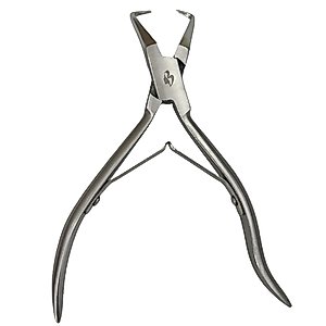 MIRACLE Hair Extension Pliers – Stainless Steel Hair Extensions Micro beads Remover & Opener Tool 5.5 Inch (Curved)
