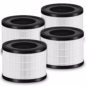 XBWW 4 Packs AP-S0610L Replacement Filters Compatible with MOOKA AP-S0610L Air Cleaner Purifier, 3-in-1 True HEPA Filter, High-Efficiency Activated Carbon Air Filter and Fine Nylon Pre-Filter