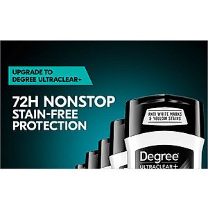 Degree Men UltraClear+ Antiperspirant Deodorant, Black & White, 2.7 oz, 5-count