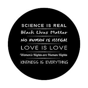 Anti Trump Feminist Love Is Love BLM Liberal Democrat PopSockets PopGrip: Swappable Grip for Phones & Tablets