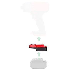 1x Adaptor Run Tools Fits Ba uer 20v Tools Install for Makita 18v LXT BL1830 (Not BL1813G BL1815G G-Series) Li-Ion Battery- Adaptor Only