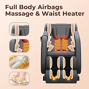 SMAGREHO MM350 Massage Chair, Blcak