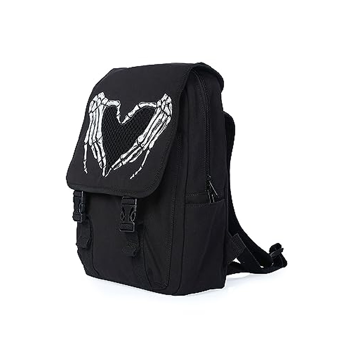 Lost Queen Gothic Darkest Love Knapsack Bone Skeleton Heart Hands Backpack