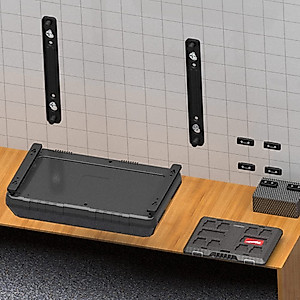 NyVoozy Makita Charger Mount, Makita Charger Wall Mount, Charger Mounts for Makita DC18RD Chargers (Black) (6)