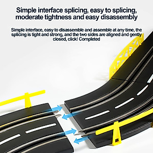 searcnos 11.8M Electric Slot Car Race Track Set Track Racing High-Speed Electric Powered Super Loop Speedway Slot Car for Boys Over 8 Years Old, 4_car