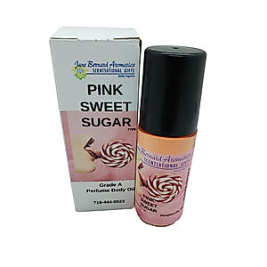 Jane Bernard Perfume Body oil for Women | PINK SWEET SUGAR | 30ml (1 oz glass roll on) | Skin Safe | Pure | Handcrafted and Sweetly Alluring.