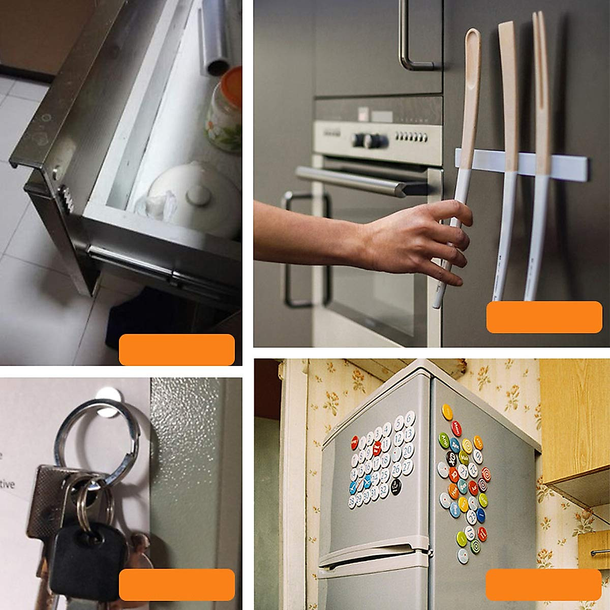 Multi-Use Refrigerator Magnets For Refrigerator Craft Project - Approximate 8x1mm - 100 Pieces