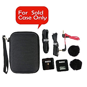 khanka Hard Travel Case Replacement for Rode Wireless GO II Single/GO Dual Channel Compact Digital Wireless Microphone System (Rode GO)/ME Clip-on Wireless Microphone System