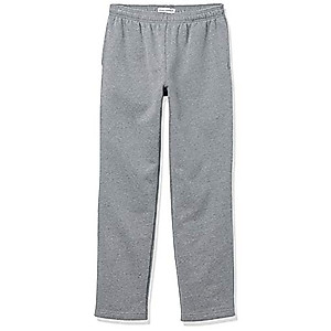 Amazon Essentials Men's Fleece Sweatpant (Available in Big & Tall), Light Grey Heather, Large