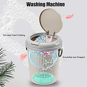 Portable Washing Machine, 8L Ozone Sterilization Mini Washing Machine for Washing Baby Clothes Underwear or Small Item Apartment Dorm Travelling Small Spaces Gift for Friend or Family(1#)