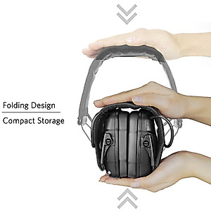 GUCHO Hearing Protection Ear Muffs,Shooting Range Ear Protection for Hunting Mowing