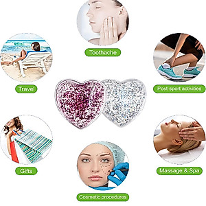 Gel Eye Pad Cold Eye Mask, Hot/Cold Reusable Ice Packs for Puffy Eyes, Dark Circles, Headaches, Migraines, Stress Relief