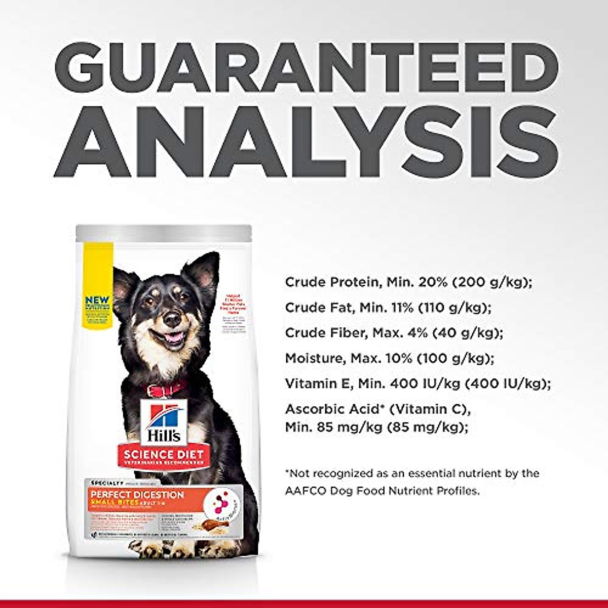 Hill's Science Diet Adult Dry Dog Food, Small Bites, Perfect Digestion, Chicken Recipe, 3.5 lb. Bag