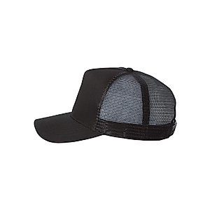 Mega Cap Five-Panel PET Mesh Back Trucker One Size Black