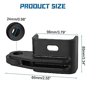 GSTP Front Tow Hook Bracket with 3/4 inch Shackle Mount Compatible with Toyota Tacoma 2009-2021 Black