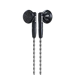 FiiO FF5 Carbon-Based Dynamic Driver in-Ear Earphone Clear Sound & Wide Soundstage with 3.5mm/4.4mm MMCX Cable, Alumium Shell