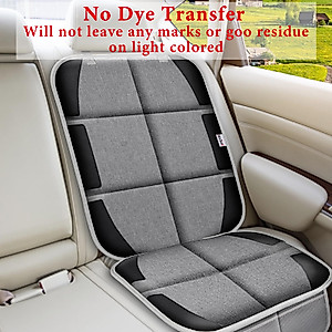 Meolsaek Car Seat Protector for Child Car Seat + Kick Mats with Organizer, Waterproof 600D Backseat Protector Seat Cover 2 Pack