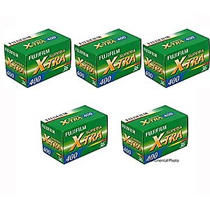 5 Rolls Fuji CH-135-36 Superia X-tra ISO 400 35mm Color Print Film