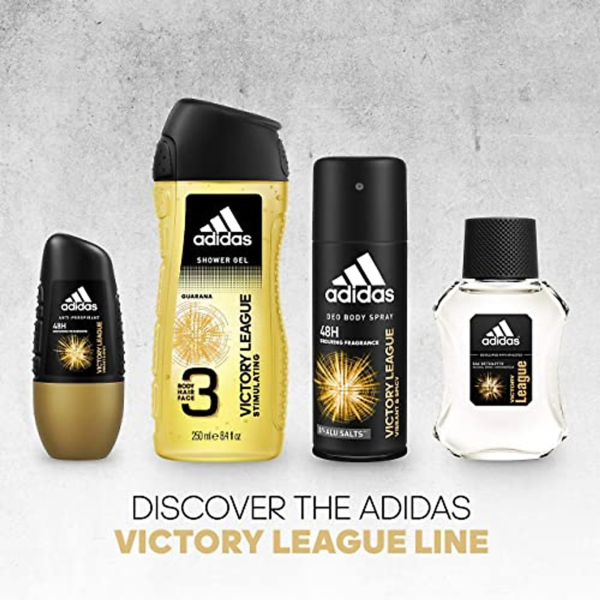 Adidas Victory League Eau De Toilette Spray for Men, 3.4 Ounce