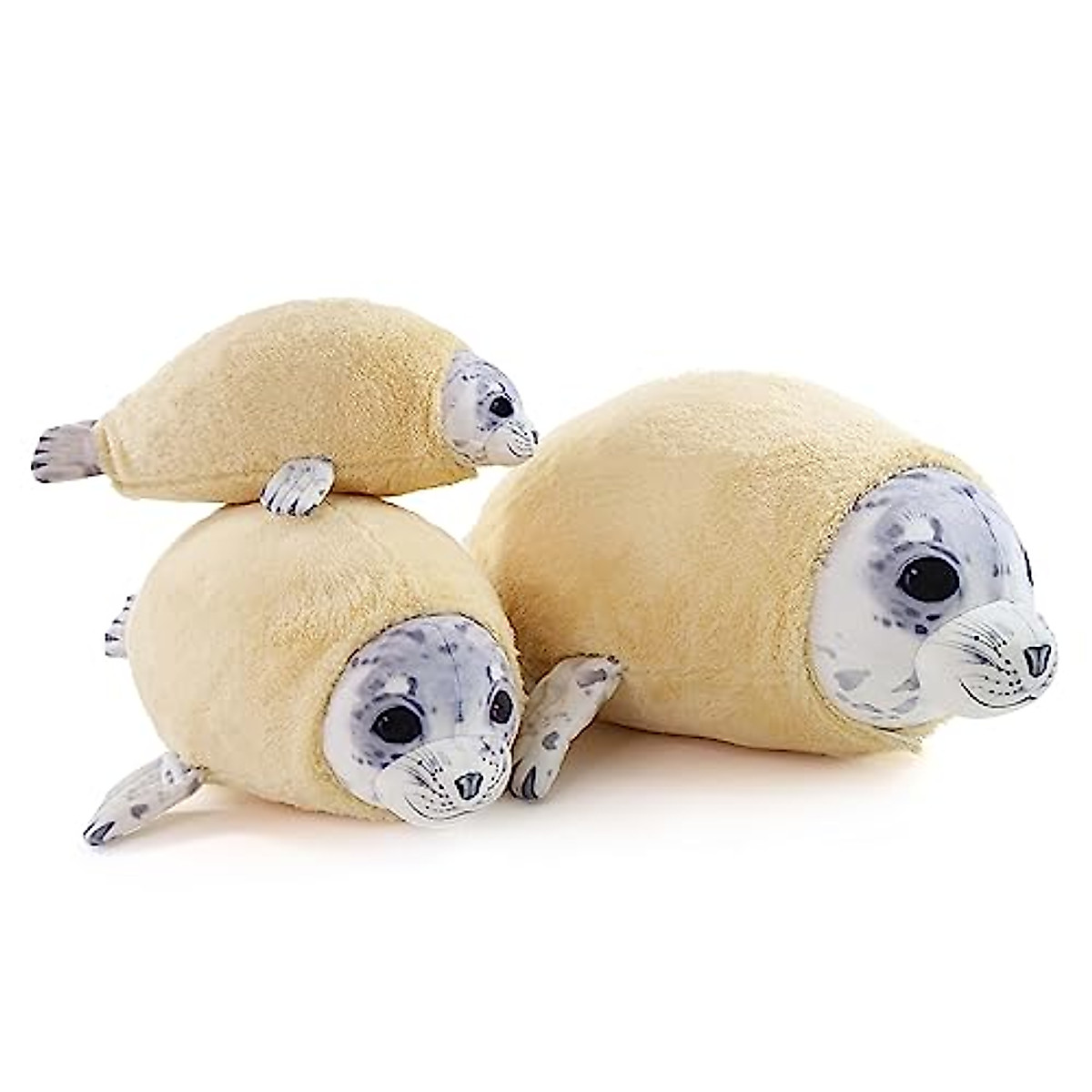 Chubby Blob Young Seal Pillow Soft Plushies, Cute Ocean Stuffed Animals Plush Toy, Room Decor,Throw Pillow Doll Big Plush Toys Gift for Girlfriend,Boys, Girls (Small(12 in))