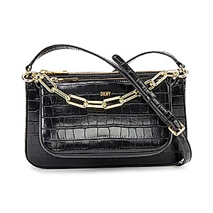 DKNY Lexi Double Crossbody, BLK/Gold