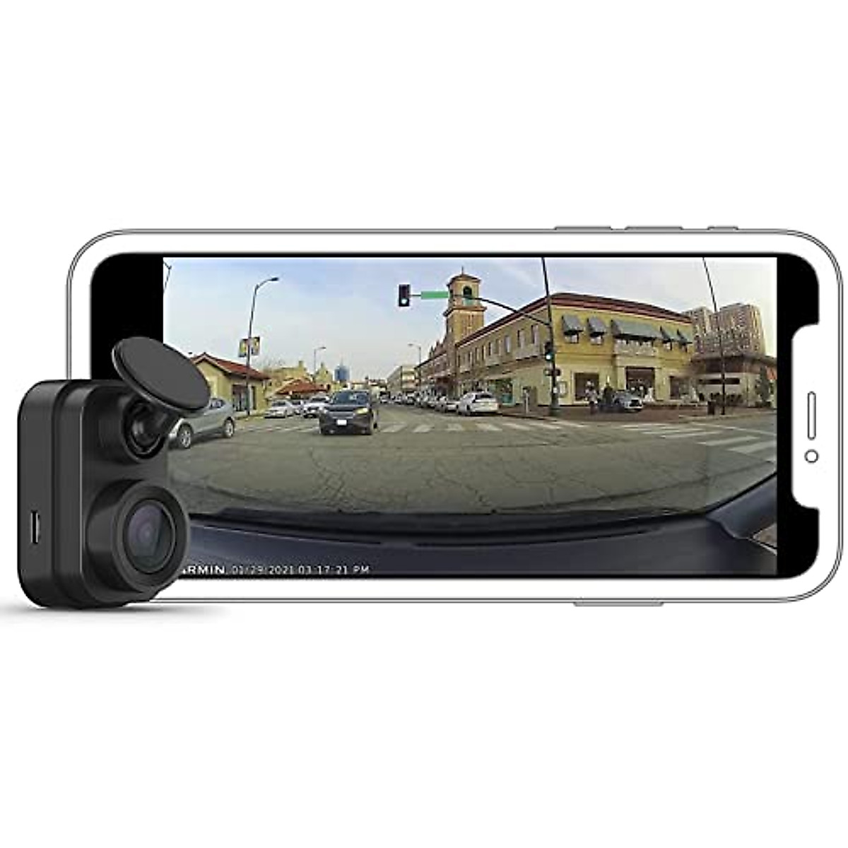Garmin Dash Cam Mini 2, 1080p, 140-degree FOV, Incident Detection Recording (International Version) and 16GB SD Card Included, Black