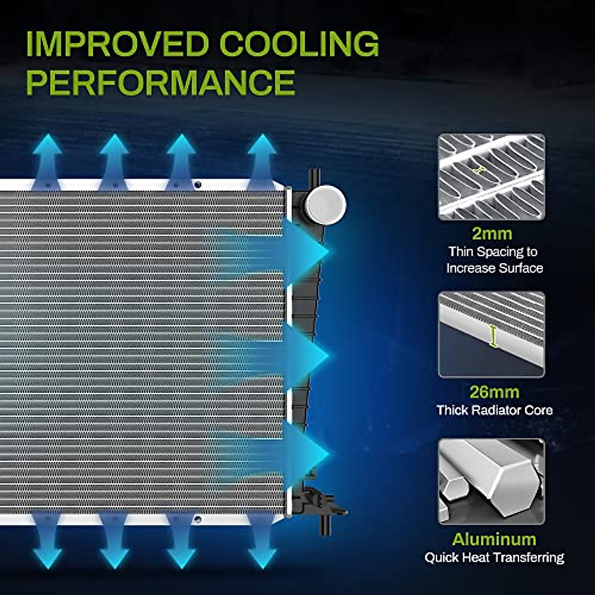 AUTOSAVER88 Radiator Compatible with 2005-2008 F-150 4.2L V6 4.6L 5.4L V8, 2004 Expedition 4.6L, 06-08 Lincoln Mark LT 5.4L, 05-08 Navigator 5.4L V8, 2004-2006 Expedition 5.4L V8