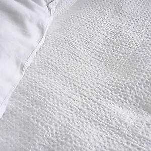White Waffle Duvet Cover Set, Cotton Bedding Cover, Waffle Quilt Cover, Waffle Bedding Set, Comforter Cotton Duvet Cover, Single, Double, King, Queen Duvet Cover Set (Over Size 120X120)