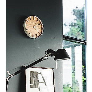 Yamazaki Home Wall Clock - Modern Wood Home Decoration Steel + Wood One Size Ash