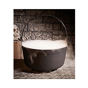 Spooky Witch Cauldron Trick or Treat Halloween 9" Table Decoration, Black