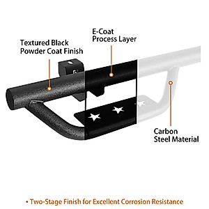 V8 GOD Wrangler JL Running Board Drop Side Step Nerf Bars Compatible with Jeep Wrangler 2018-2023 JL Unlimited 4-Door