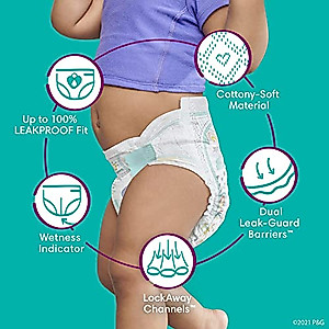 Diapers Size 5, 128 Count - Pampers Cruisers Disposable Baby Diapers, (Packaging May Vary)