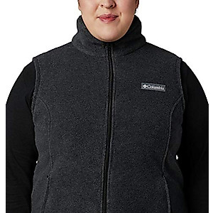 Columbia Women's Benton Springs Vest, Charcoal Heather, XX-Large