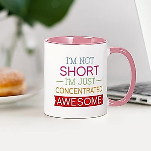 CafePress I'm Not Short I'm Just Concentrated Awesome Mug Ceramic Coffee Mug, Tea Cup 11 oz