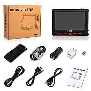 5 '' Wrist CCTV Tester Analog Camera Moniton,Professional All-in-One Tester for CCTV Installation and troubleshooting(6800ACT)