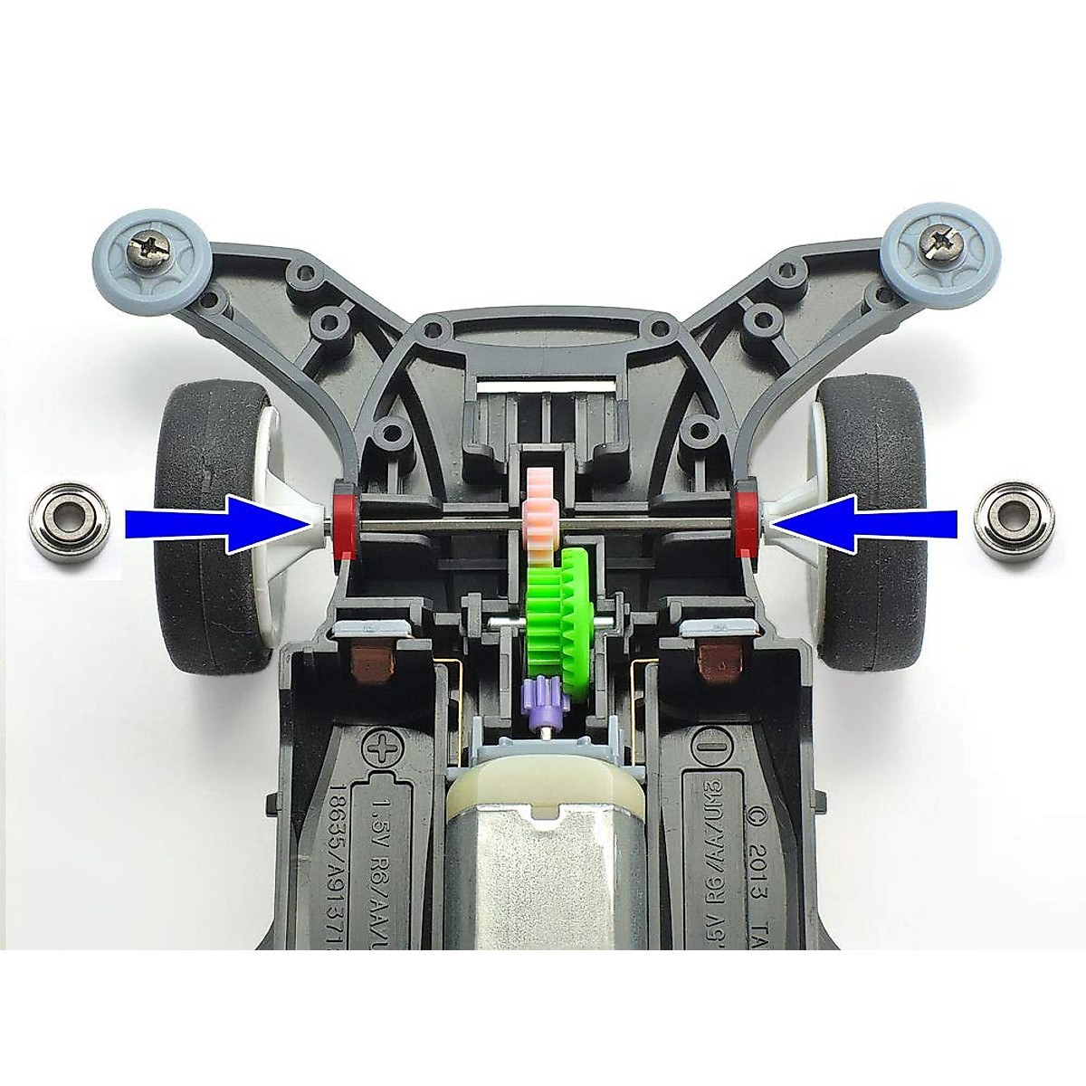 Tamiya 15519 Mini 4WD GP.519 HG Round Hole Ball Bearings (4 pcs.)