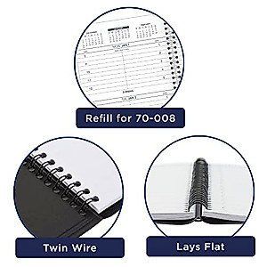 AT-A-GLANCE 2024 Weekly Appointment Book Planner Refill for 70-008, 3-1/4" x 6-1/4", Pocket Size (709041024)