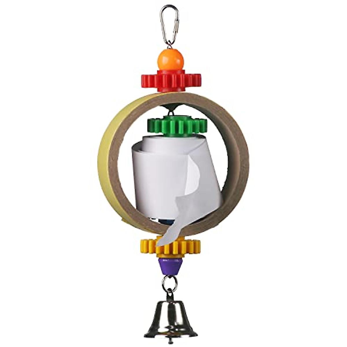 Super Bird Creations SB628 Tape Dispenser Bird Toy, Large Bird SIze, 14" x 5"