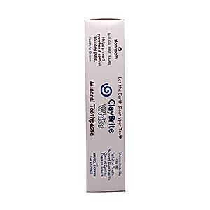 Zion Health ClayBrite White Mineral Toothpaste Natural Mint Flavor 4 oz 120 g