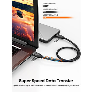 CableCreation 8K HDMI USB C Hub Bundle with Short USB to USB C Cable 1.6FT