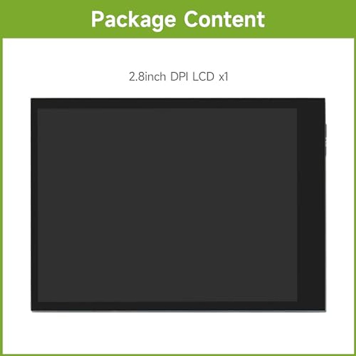 waveshare 2.8inch Screen LCD Compatible with Raspberry Pi 4B/3B+/3B/2B/B+/A+/Zero/Zero W/WH/Zero 2W 480×640 Resolution DPI IPS 5-Points Capacitive Touch Control Optical Bonding Toughened Glass Cover