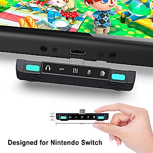 HomeSpot Pro Switch Bluetooth Adapter, Audio Chat Mixer for Streaming Switch & Smartphone or PC Audio, Spotify, Discord, Voice Call to Bluetooth Headphones with aptX Low Latency and Built-in Mic