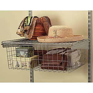 ClosetMaid ShelfTrack Hardware Kit for Add-On Drawer, Drawer Frame Hardware, Nickel Finish